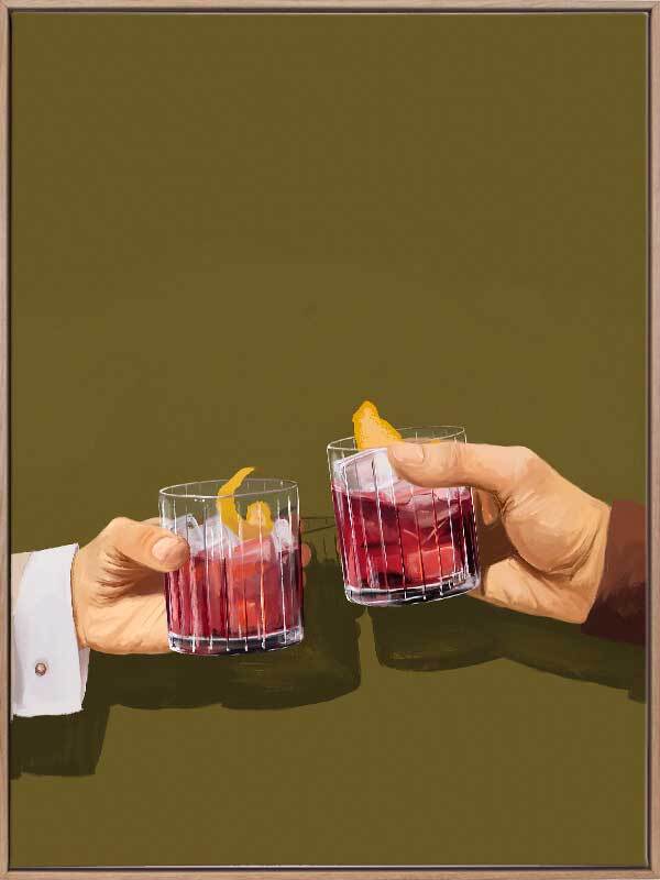 Chin Chin di Rosso Canvas Art Print | Darren Palmer – Darren Palmer Home